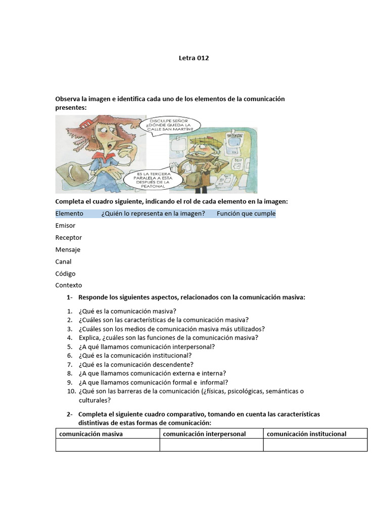 Asignacion 1 de Letra 012 | PDF