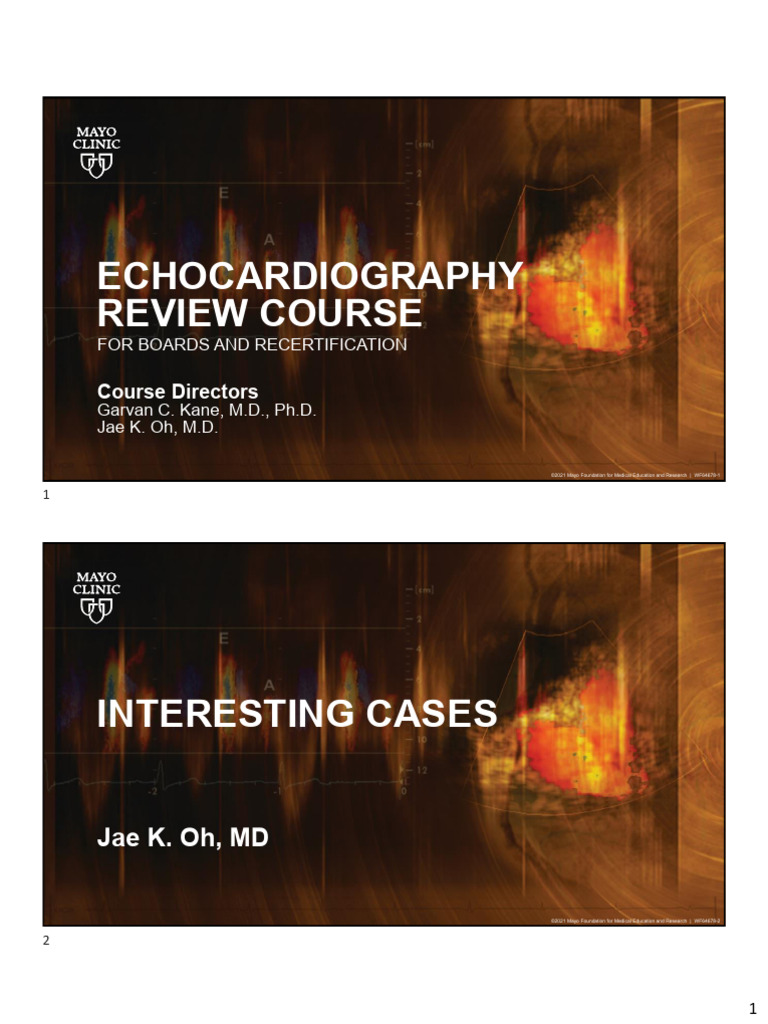 Mayo echo 3 | PDF | Cardiovascular Diseases | Clinical Medicine
