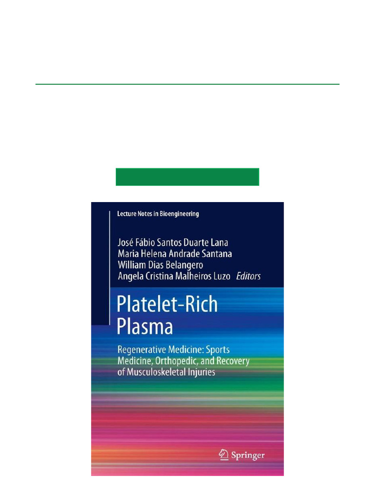 Popular Pick Platelet Rich Plasma Regenerative Medicine Sports Medicine ...