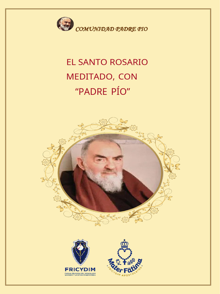 Cuadernillo de Santo Rosario Con Padre Pio | PDF | María, madre de Jesús | orador del Señor