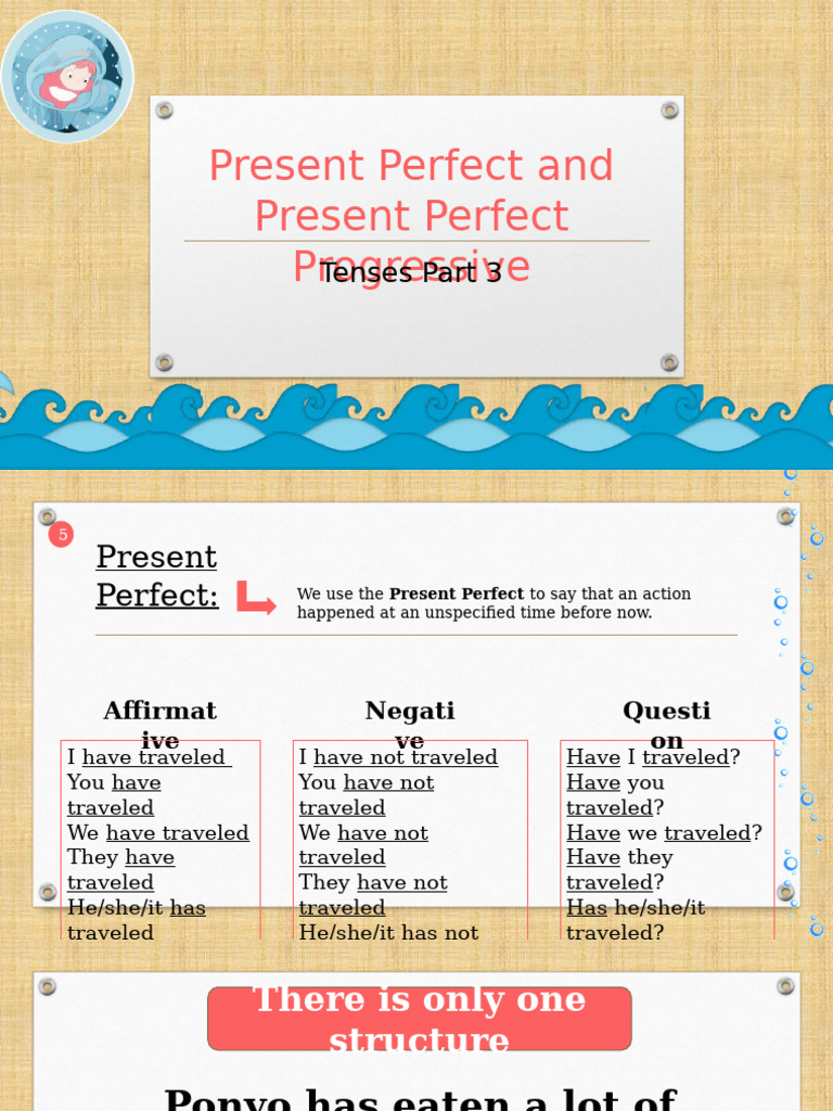 4 - Tenses PT 3. Present Perfect and Present Perfect Progressive (G ...