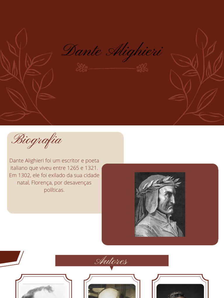 Biografia e Influência de Dante Alighieri | PDF