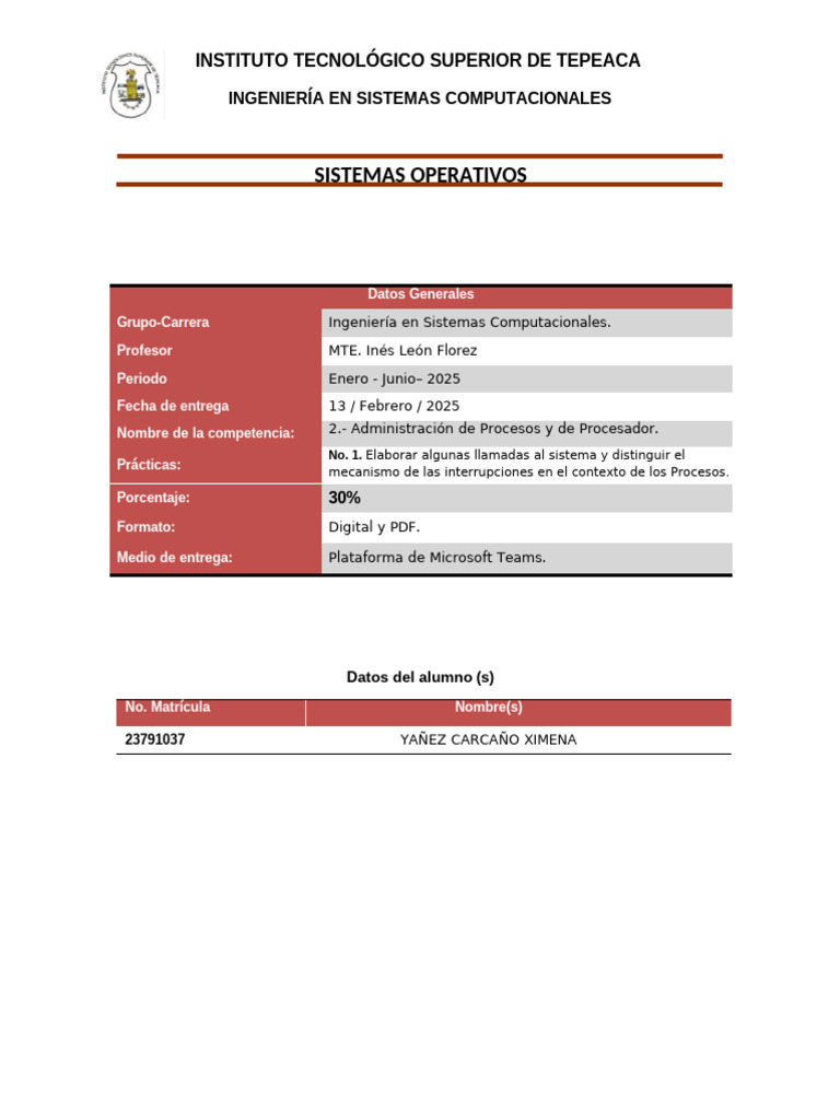 So - 4a - 1P-C2 - Ximena Yañez | PDF | Java (lenguaje de programación ...