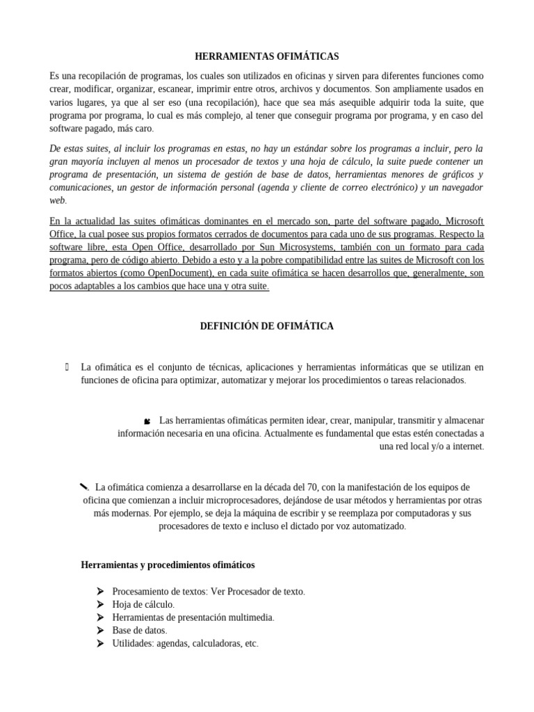 Herramientas Ofimáticas | PDF | Programa de computadora | Programación