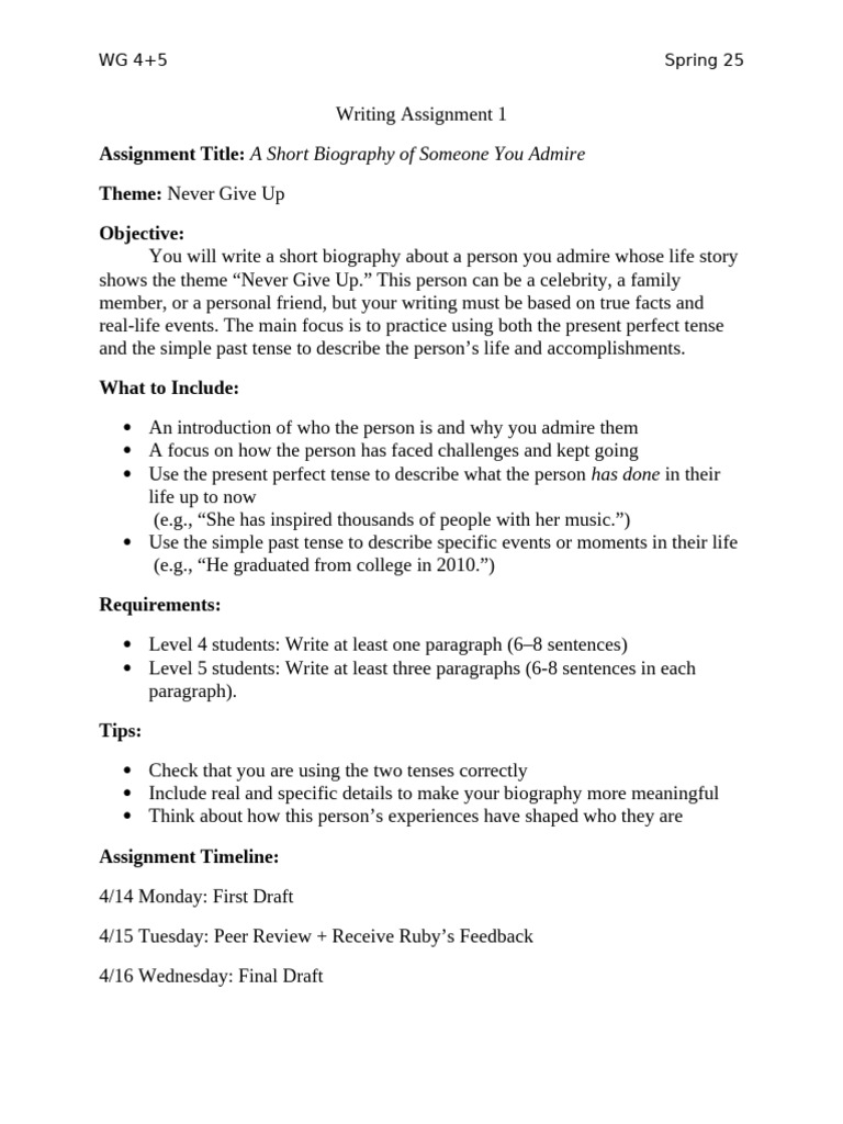 Writing Assignment 1 | PDF