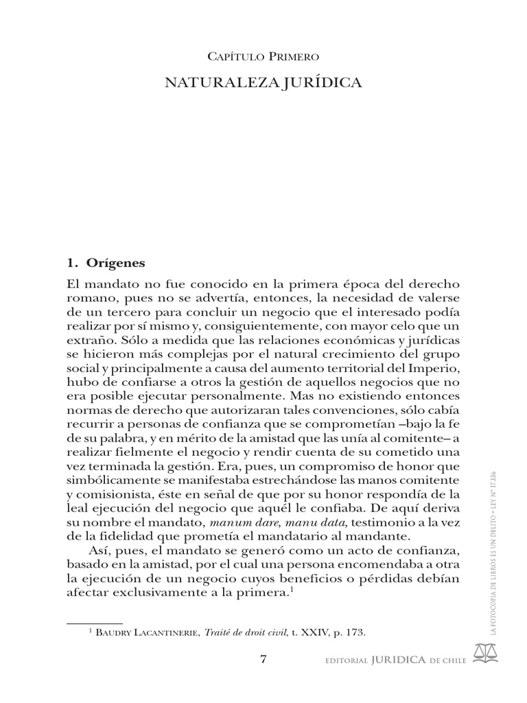Naturaleza Juridica Del Mandato | PDF | Justicia | Crimen y violencia