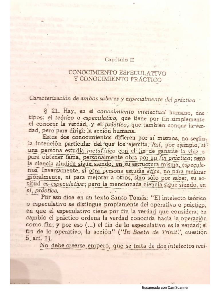 Conocimiento Especulativo y Práctico. Saber Prudencial 2 | PDF