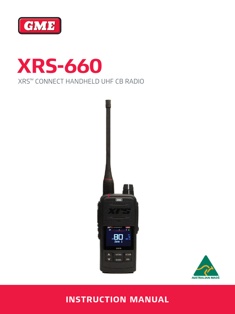 XRS-660_Instruction-Manual | PDF | Duplex (Telecommunications) | Radio