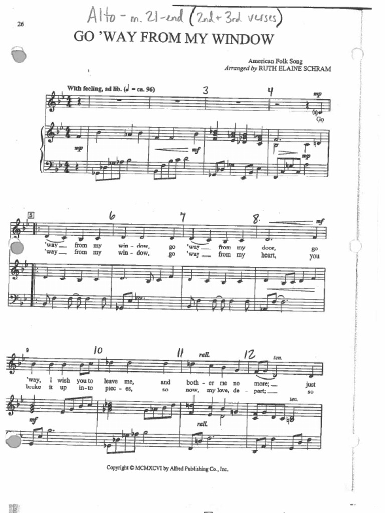 Go Way From My Window Low | PDF