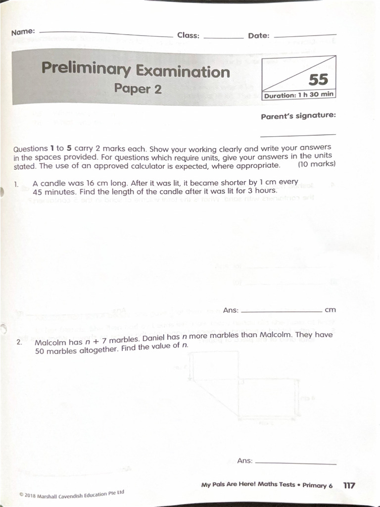 Preliminary Examination 2 | PDF