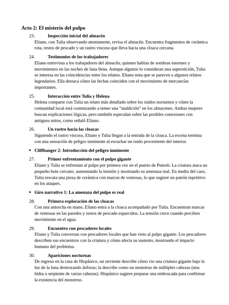 El misterio de Ozaena y el pulpo | PDF | Pulpo