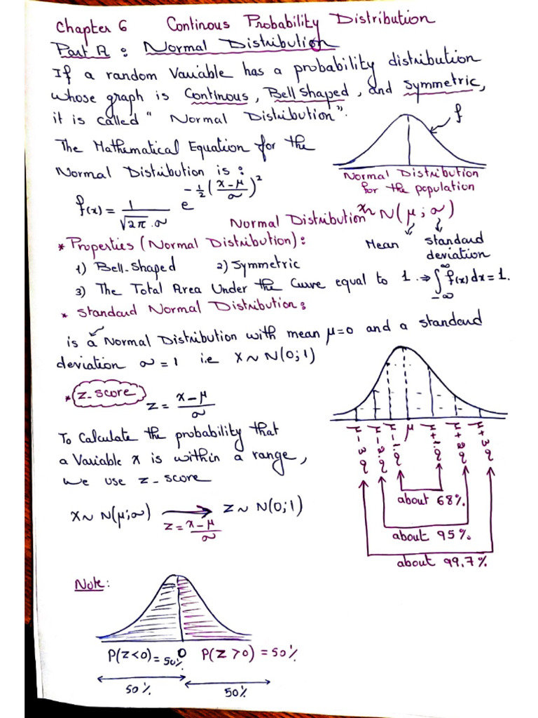 CH 3 Normal Distribution Part A | PDF