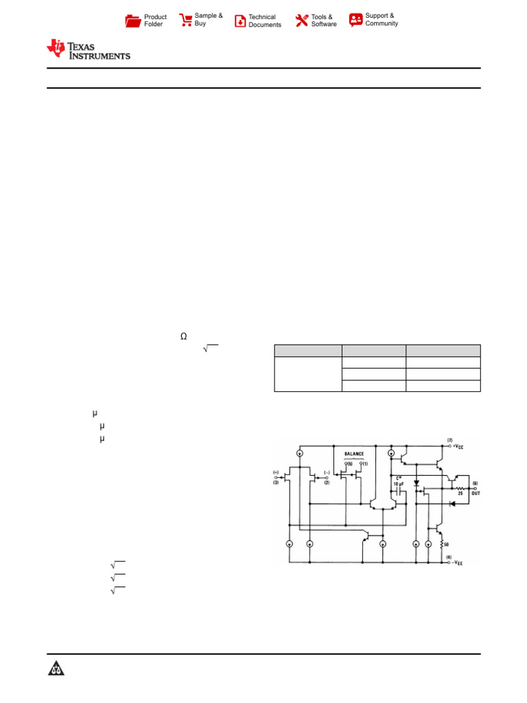 LF 356 | PDF | Amplifier | Operational Amplifier