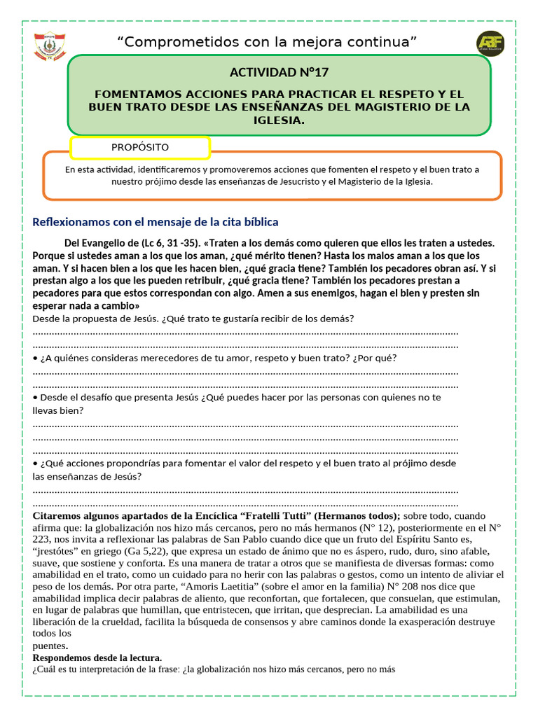 ficha segundo sesión 17- | PDF | Jesús