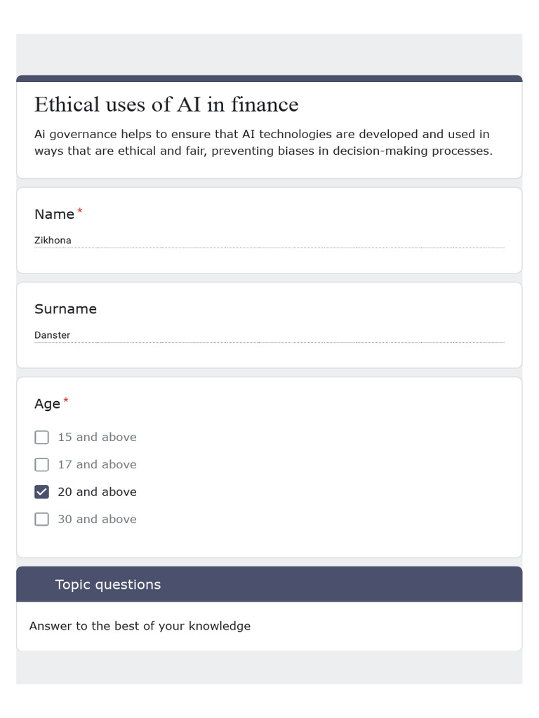 Ethical Uses of AI in Finance | PDF | Artificial Intelligence ...