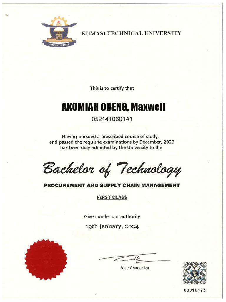 AKOMIAH OBENG, MAXWELL - BTECH Top Up-Compressed | PDF