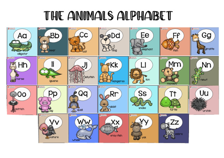 The Alphabet Animals | PDF