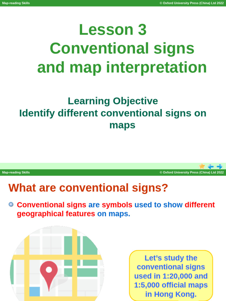 Lesson 3 Conventional Signs | PDF | Map | Earth Sciences