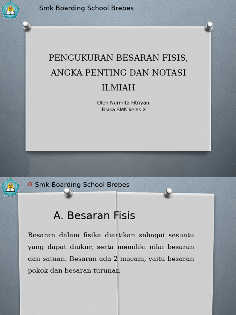 Notasi Besaran Fisik dan Angka Penting | PDF