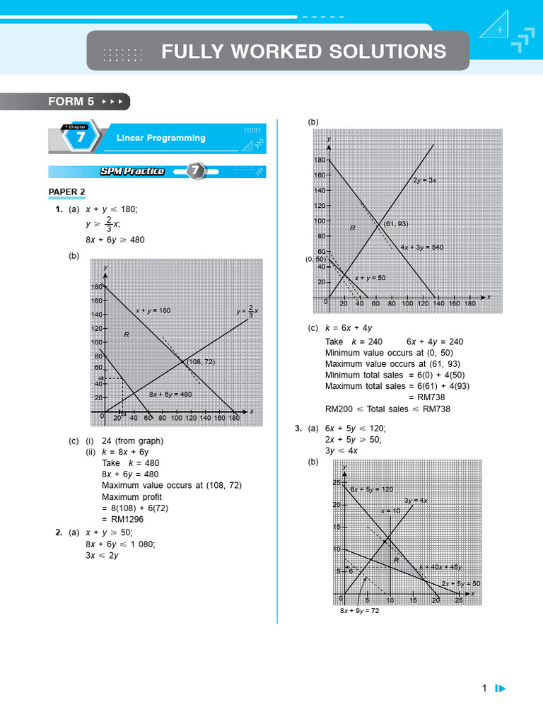 SPMPrac Ans F5 C7 | PDF | Graph Theory | Applied Mathematics