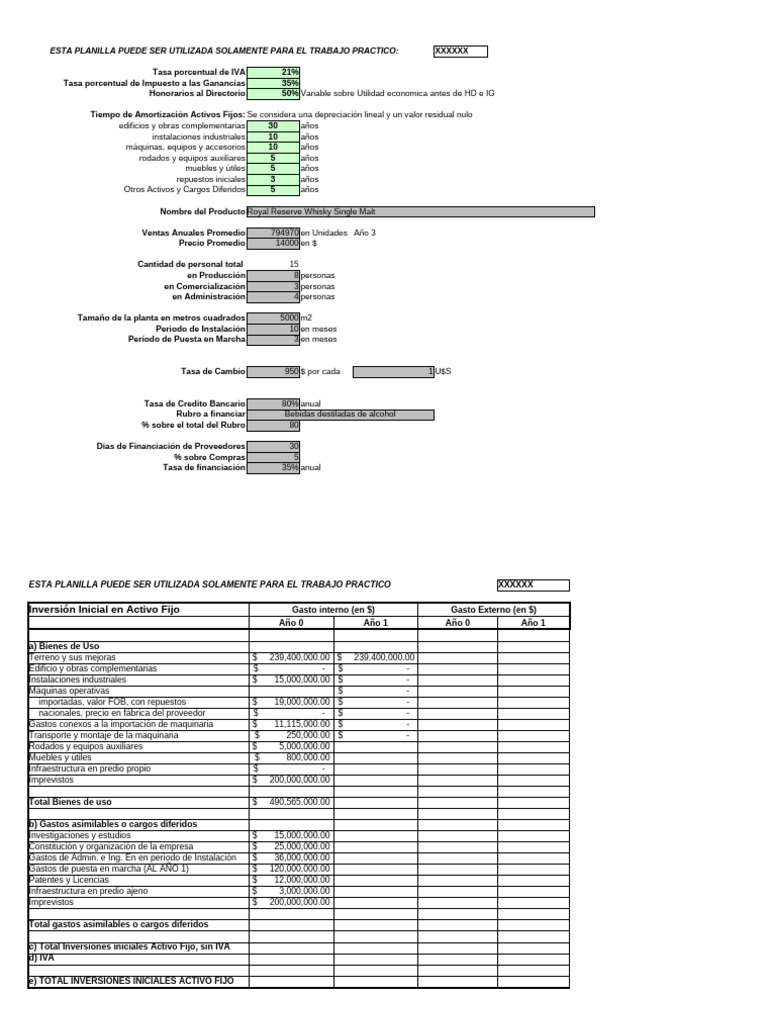 Tablas A 10 Años V2 | PDF | Impuesto al valor agregado | Activo fijo
