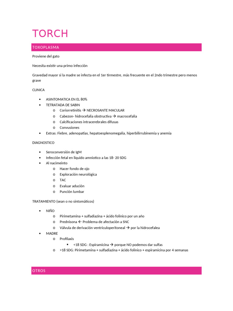 Torch | PDF | Enfermedades y trastornos | Especialidades Medicas