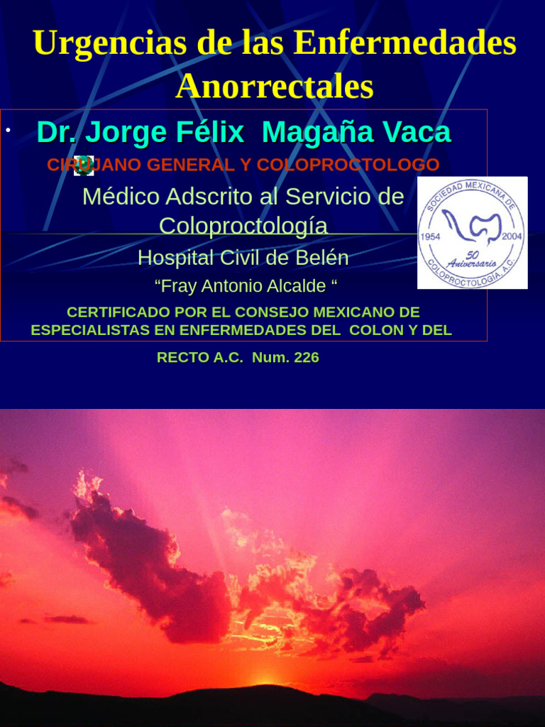 Enfermedades Anorrectales Urgencias | PDF | Hemorroides | Medicina CLINICA