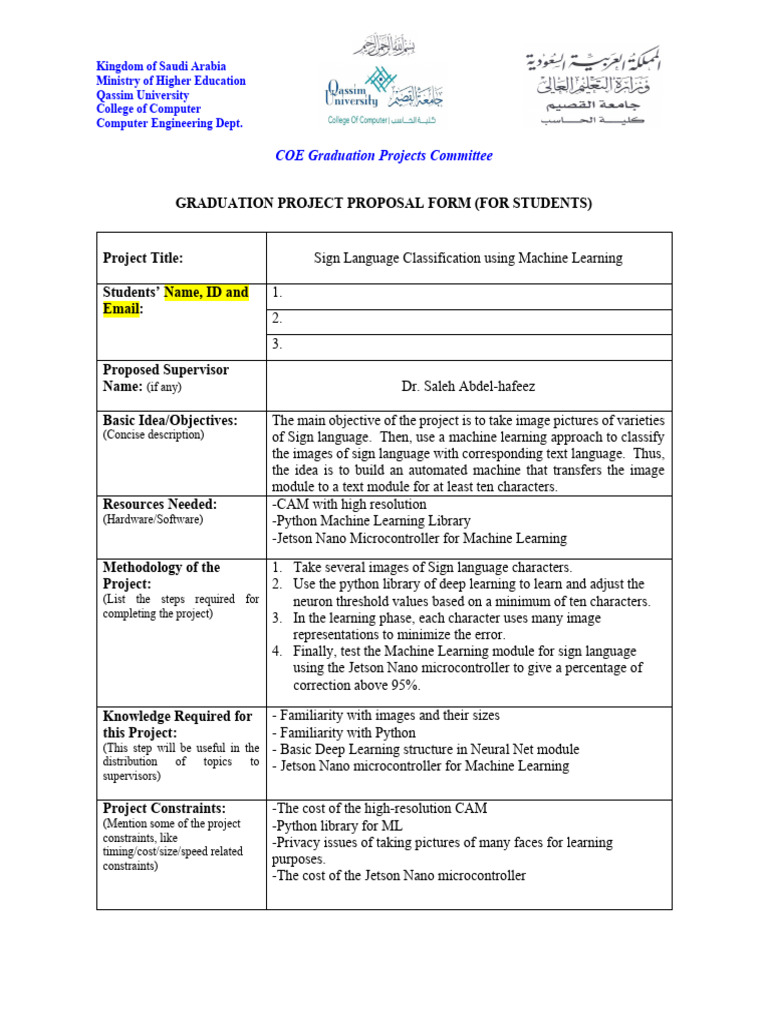 Sign Language Classification Using Machine Learning | PDF | Machine Learning | Deep Learning