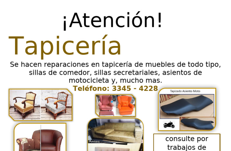 Reparación de Tapicería de Muebles | PDF
