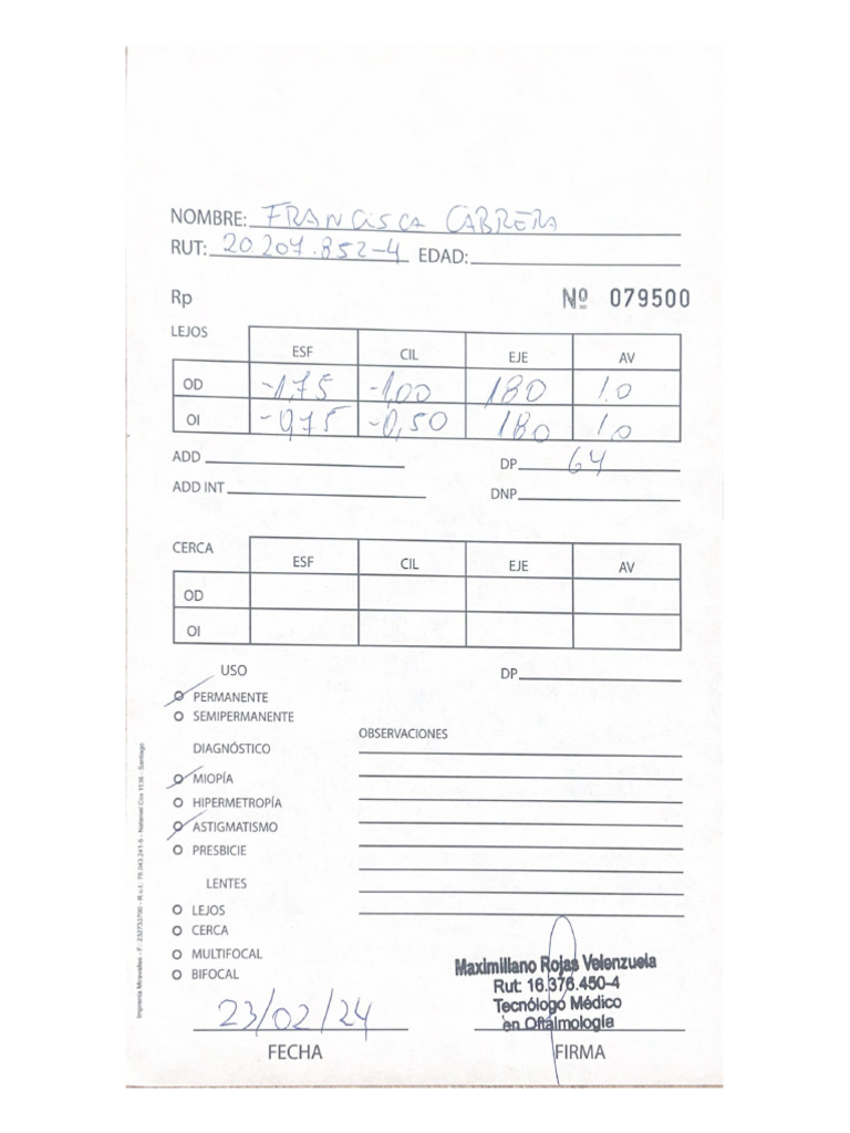 Receta Francisca | PDF