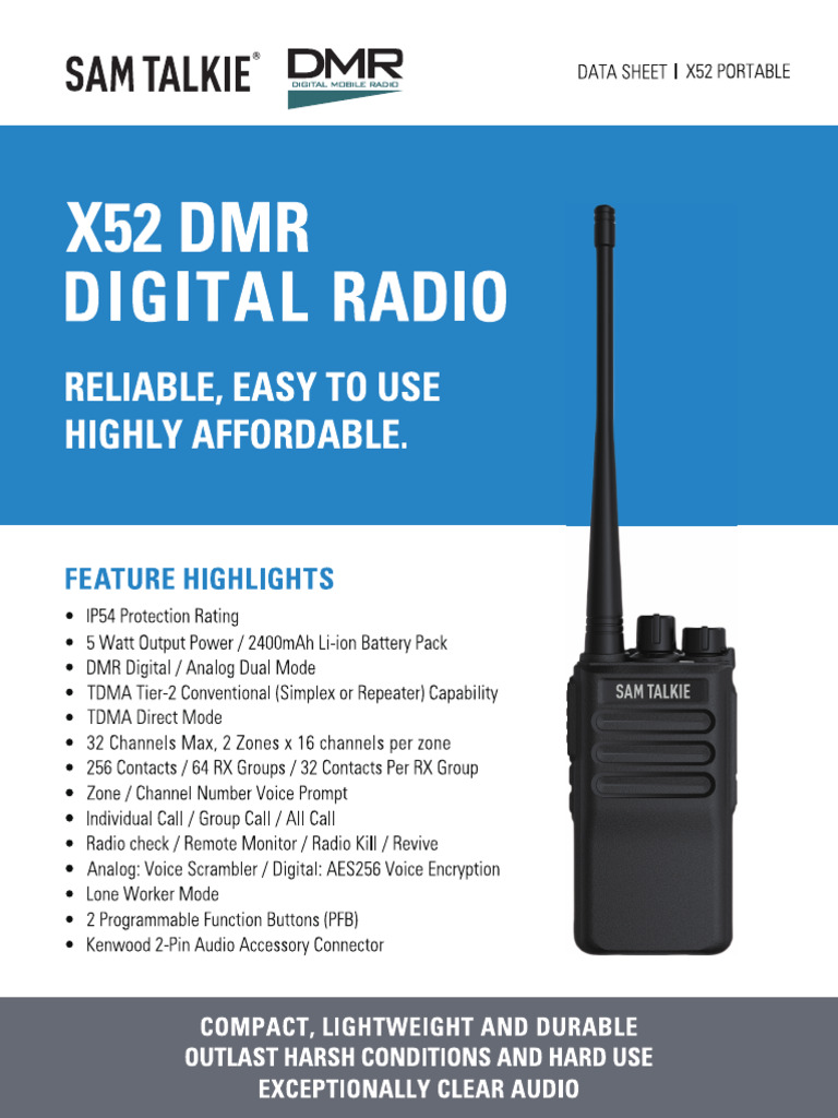 X52 Data Sheet | PDF