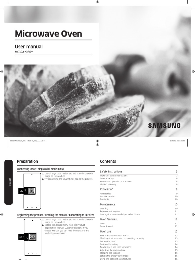 User Manual | PDF | Oven | Ac Power Plugs And Sockets