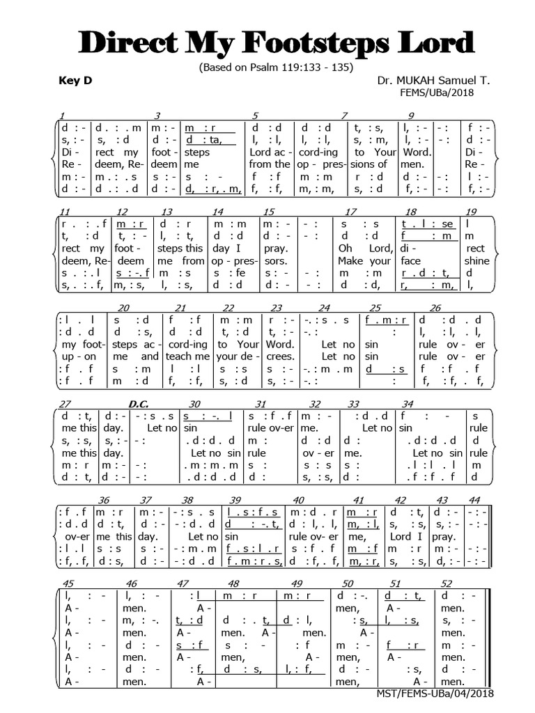 Psalm 119 Inspired Prayer Lyrics | PDF