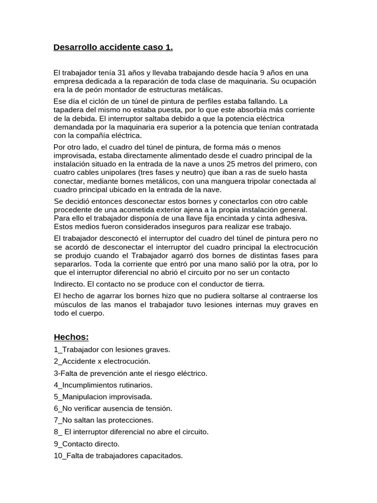 2021 - PP1 - TP N°6 - Grupo N°2-Arbol de Causa 1-27.09.21 | PDF | Cambiar | Electricidad