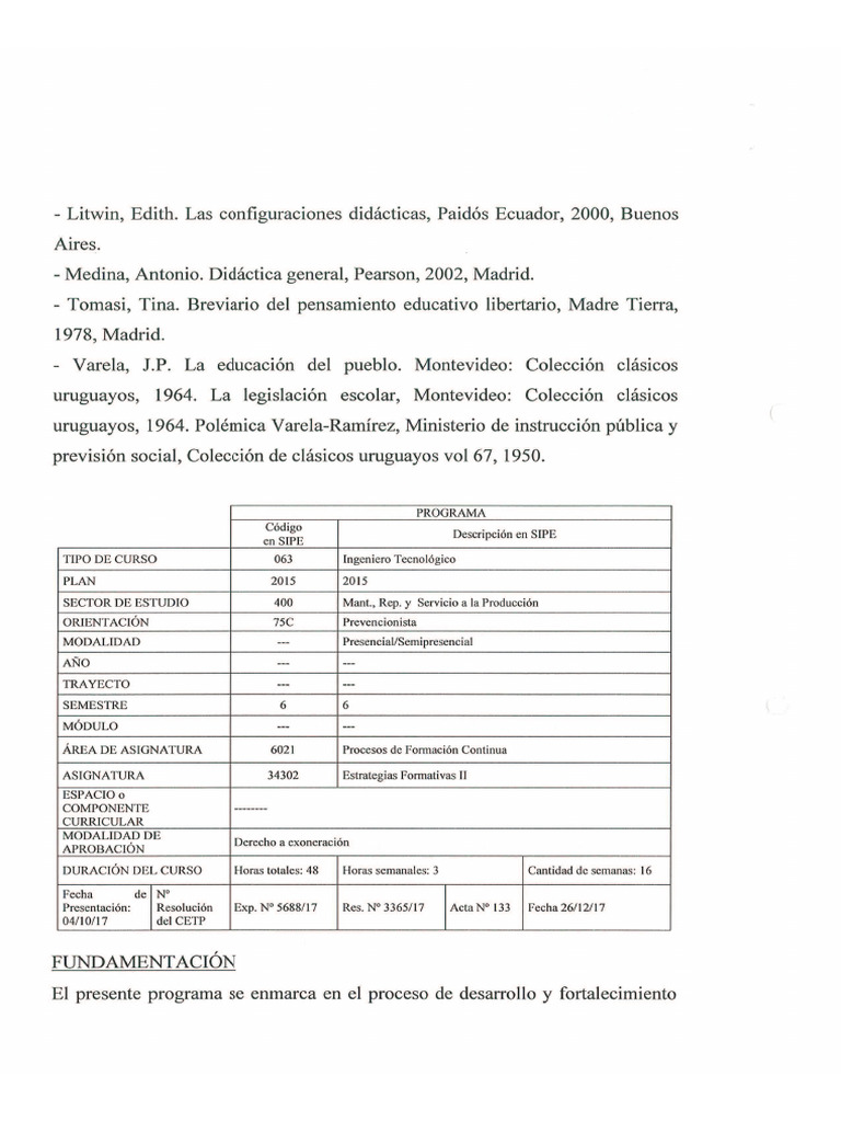 Estrategia Formativa II | PDF