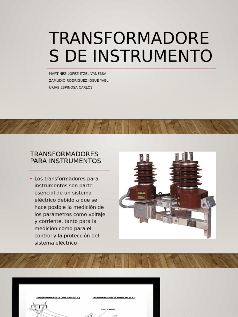 Transformadores de Instrumentos Eléctricos | PDF | Transformador ...