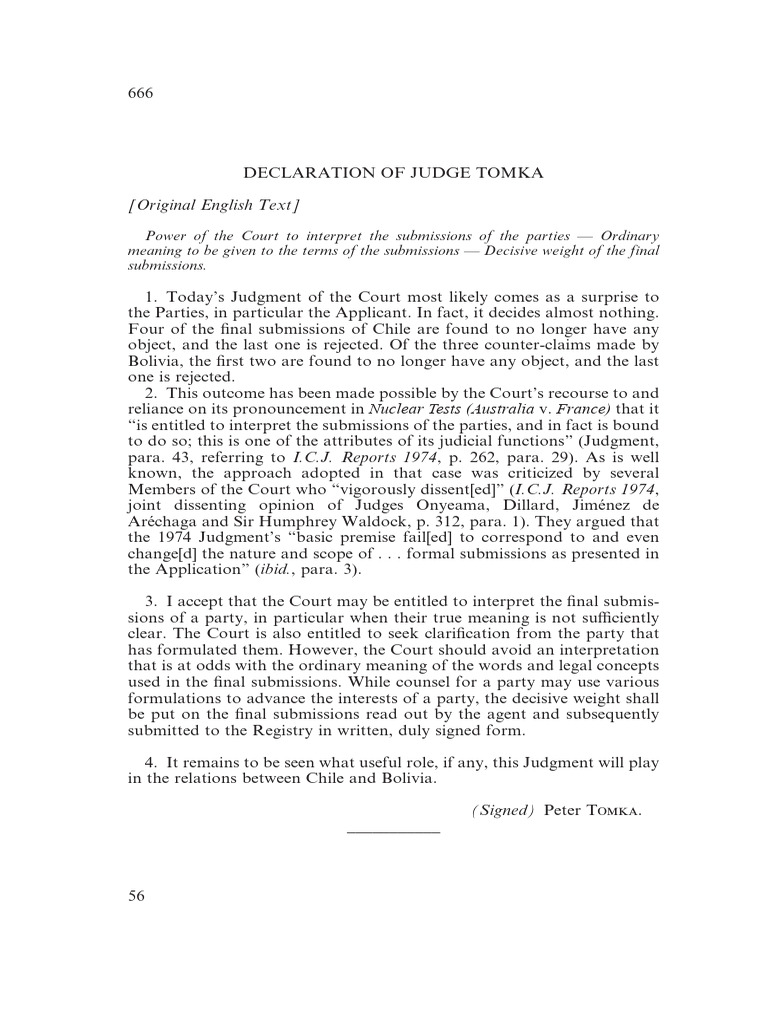 Declaracion Juez Tonka 2 | PDF | Judgment (Law) | Public Law