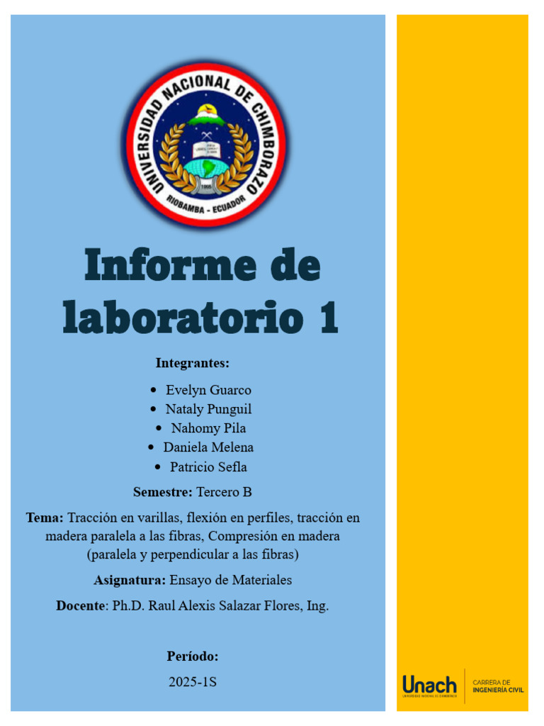 Inf 1 | PDF | Deformación (ingeniería) | Acero