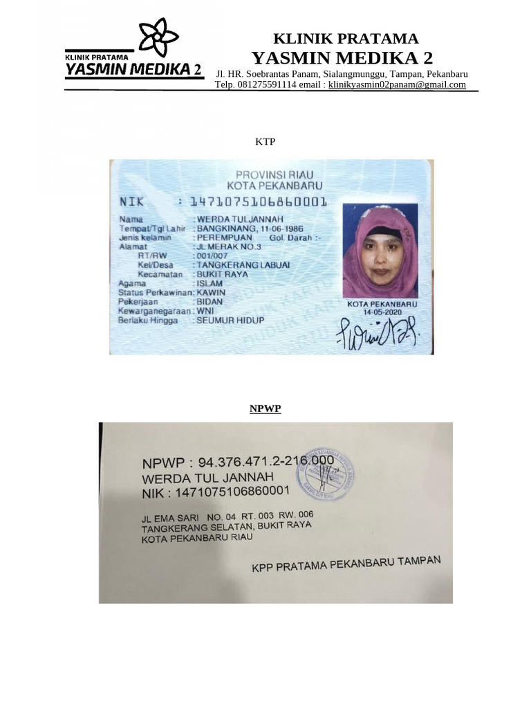 Data Diri Pemohon | PDF