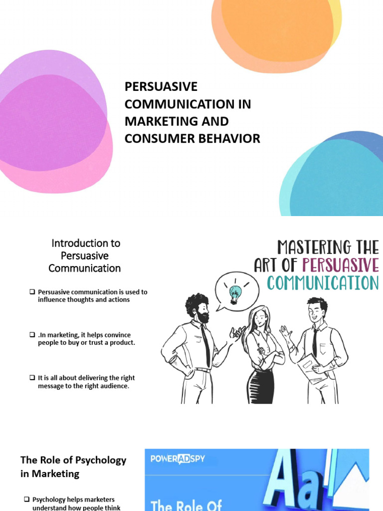 Persuasive Marketing Strategies Explained | PDF | Persuasion | Marketing