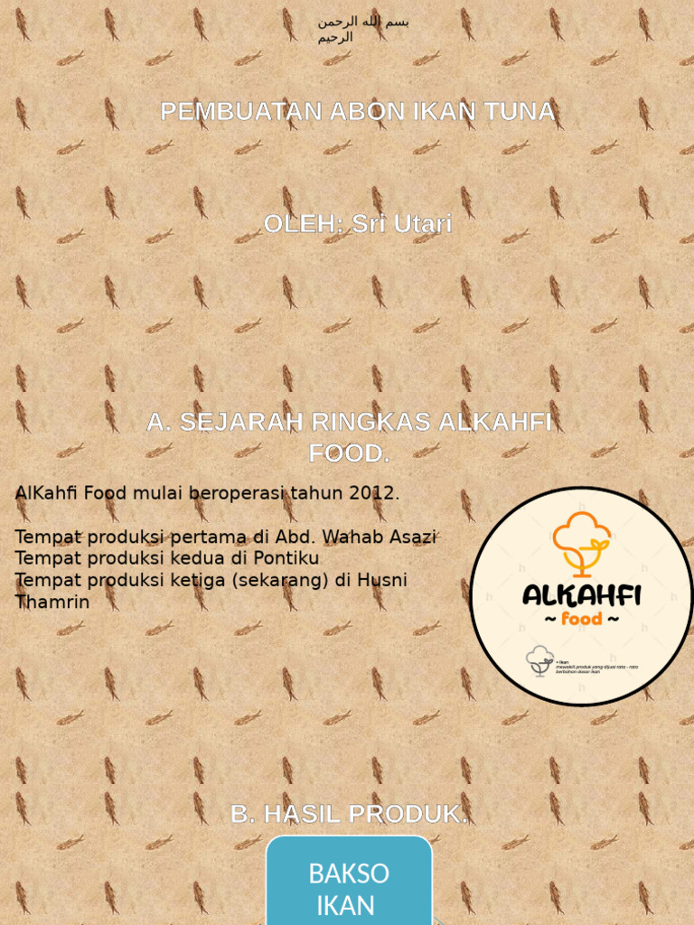 Presentasi Abon Sri Utari | PDF