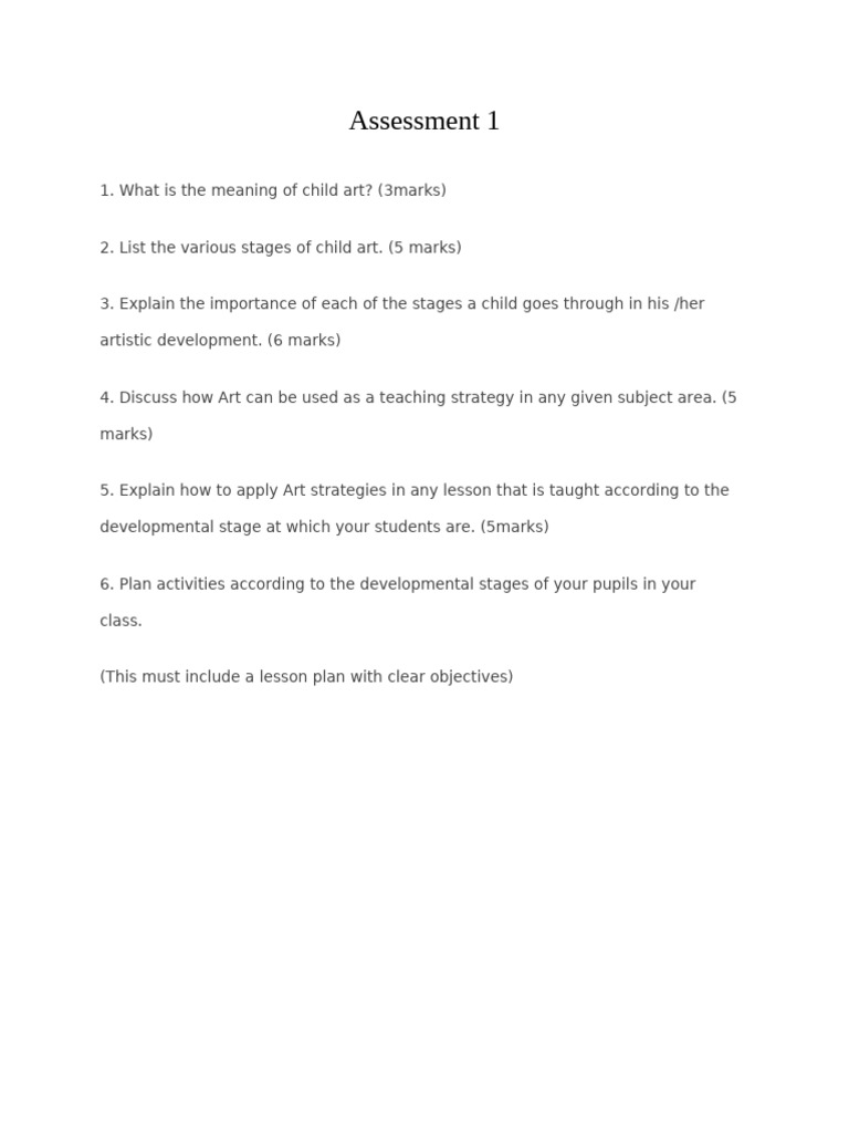 Assessment 1 - PVA 133 | PDF