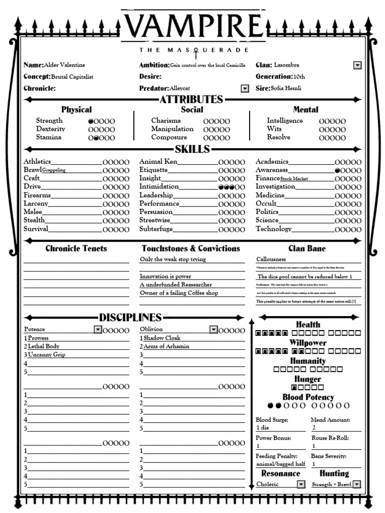 old rpg sheet, need to download 2 | PDF