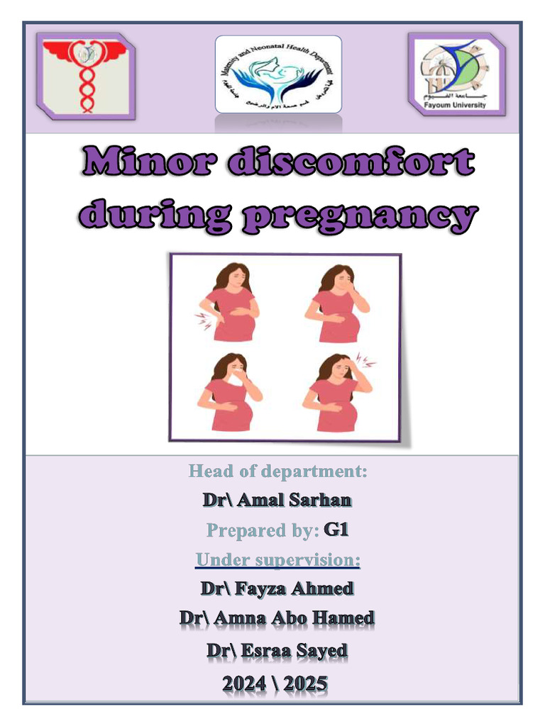 minor discomfort during pregnancy-2 | PDF | Urinary Incontinence ...