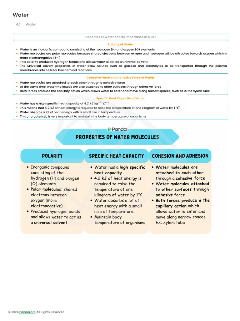 Form 4 - Chapter 4 Chemical Compositions in A Cell | PDF