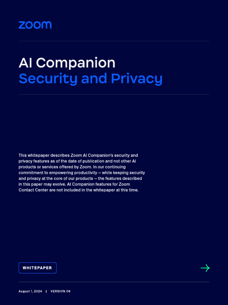 AI Companion Security and Privacy Whitepaper | PDF