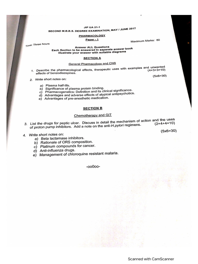 Pharmacology QN Bank | PDF