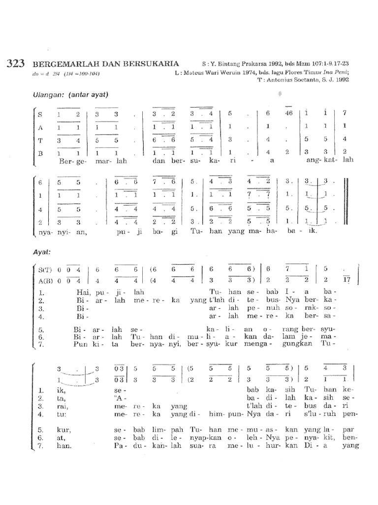 Bergemarlah Dan Dan Bersukaria | PDF