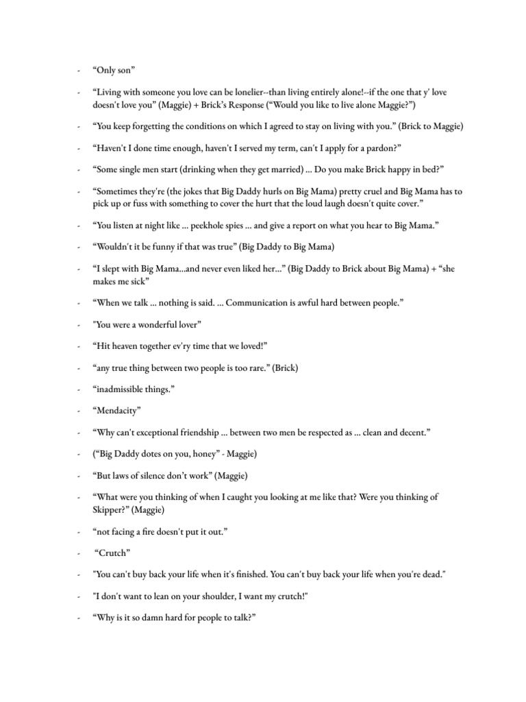 Incomplete Quotes List | PDF