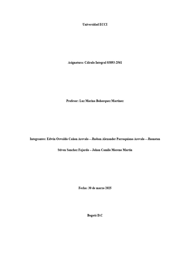 TRABAJO ESCRITO CORTE 2 | PDF | Integral | Enseñando